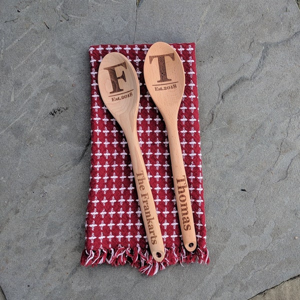 Engraved Wood Spoon - Etsy