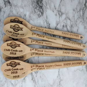 Your Business Logo Custom Personalized Engraved Wood Spoon | Client ...