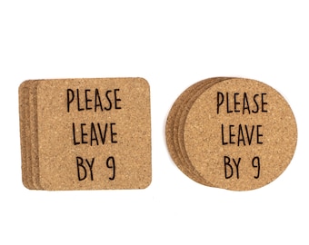 Please Leave by 9 - Etsy