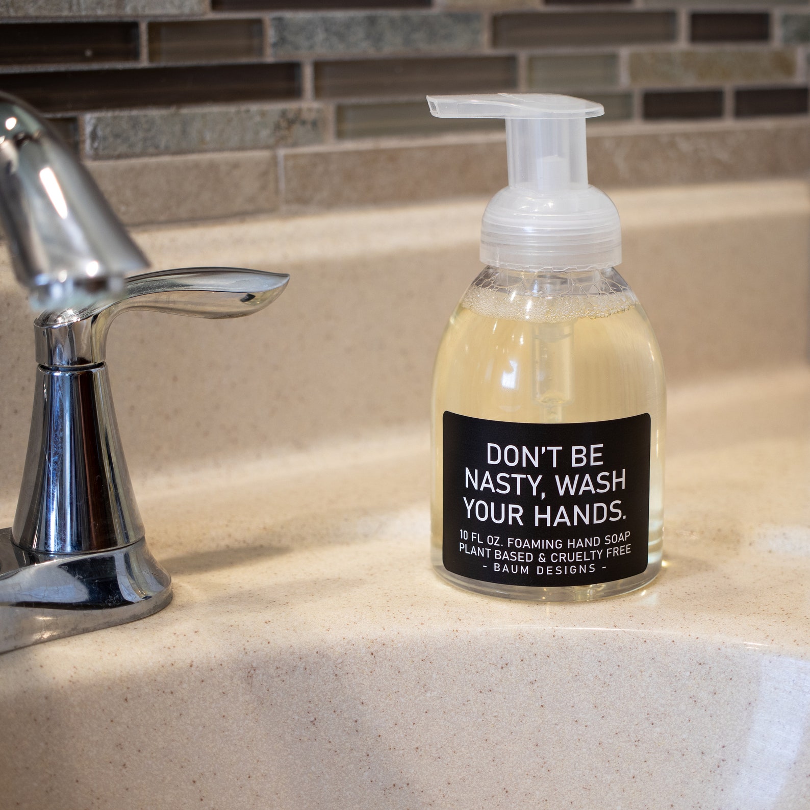 Foaming Hand Soap Funny Bathroom Decor | Nice Butt Don't Be Nasty Wash ...