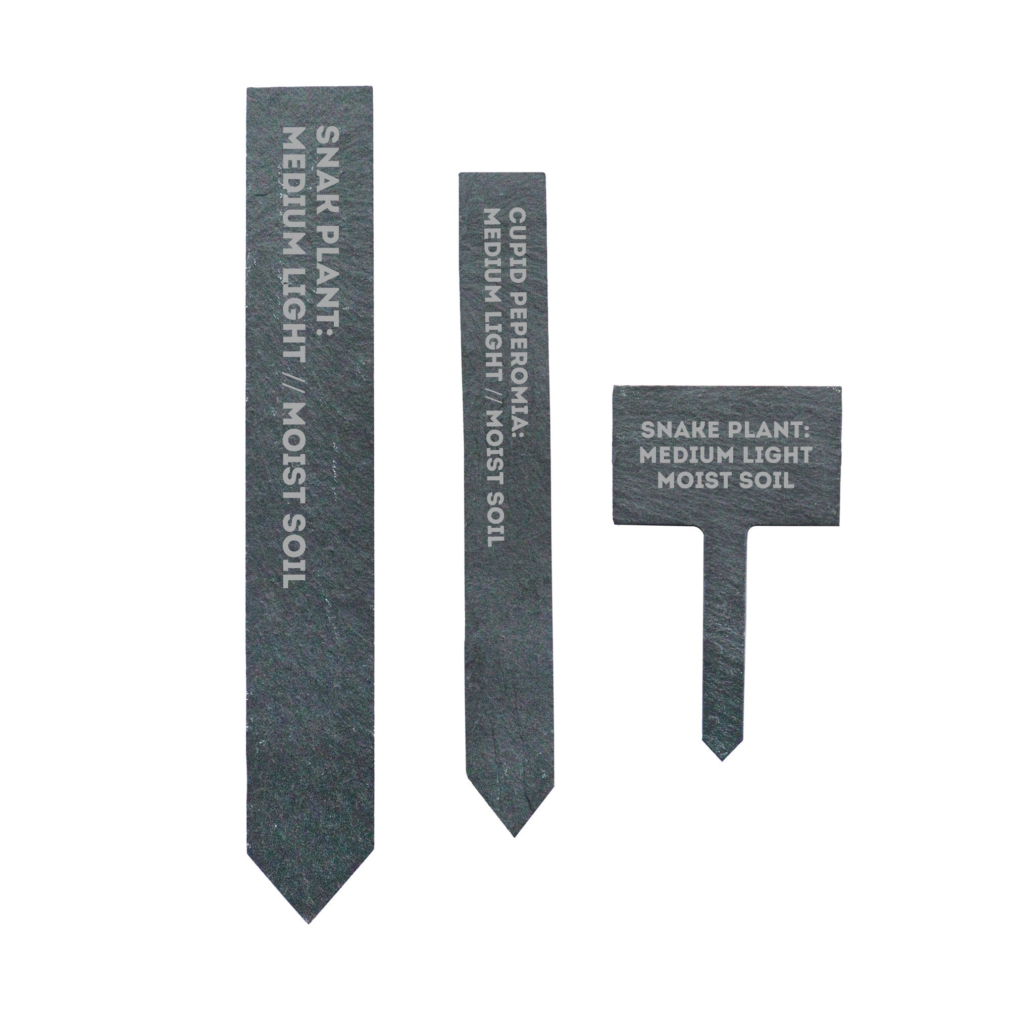 Plant Care Instructions Plant Tags | Slate Planter Stakes Engraved ...