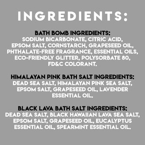 Custom Text Personalized Bath Bomb Bag Bath Salts Bath Dust Salt ...