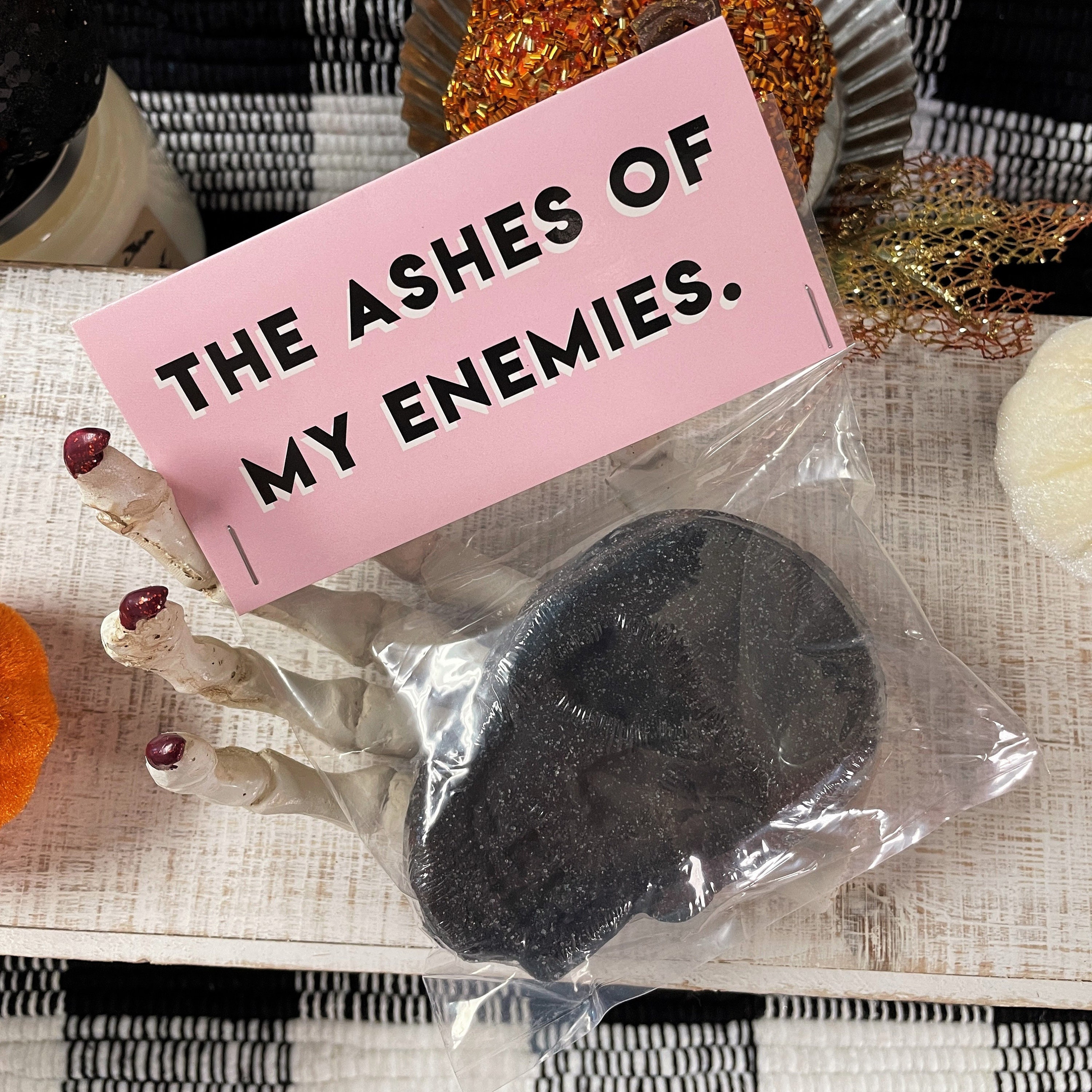 The Ashes of My Enemies Skull Bath Bomb | Handmade Funny Bath Gift ...
