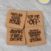 Drinking Cork Coasters - Set of 4 | Funny Alcohol Coaster | Funny ...