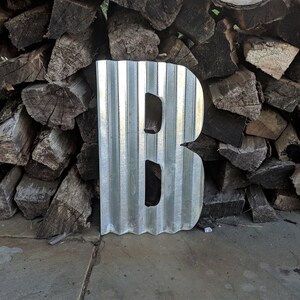 Metal Letter Cut Out 12" | Rustic Metal Home Decor Sign - Etsy
