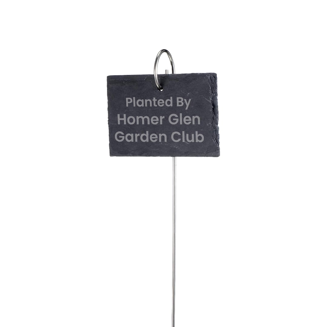 Custom Text Planted by Donation Sign Personalized Slate Plant Marker ...