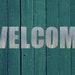 WELCOME Metal Letters Corrugated Galvanized Metal Word Business Sign ...