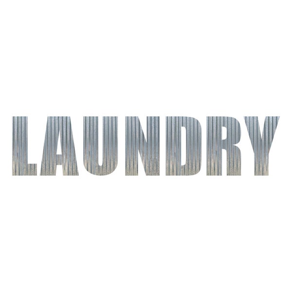 Laundry Galvanized Letters - Etsy