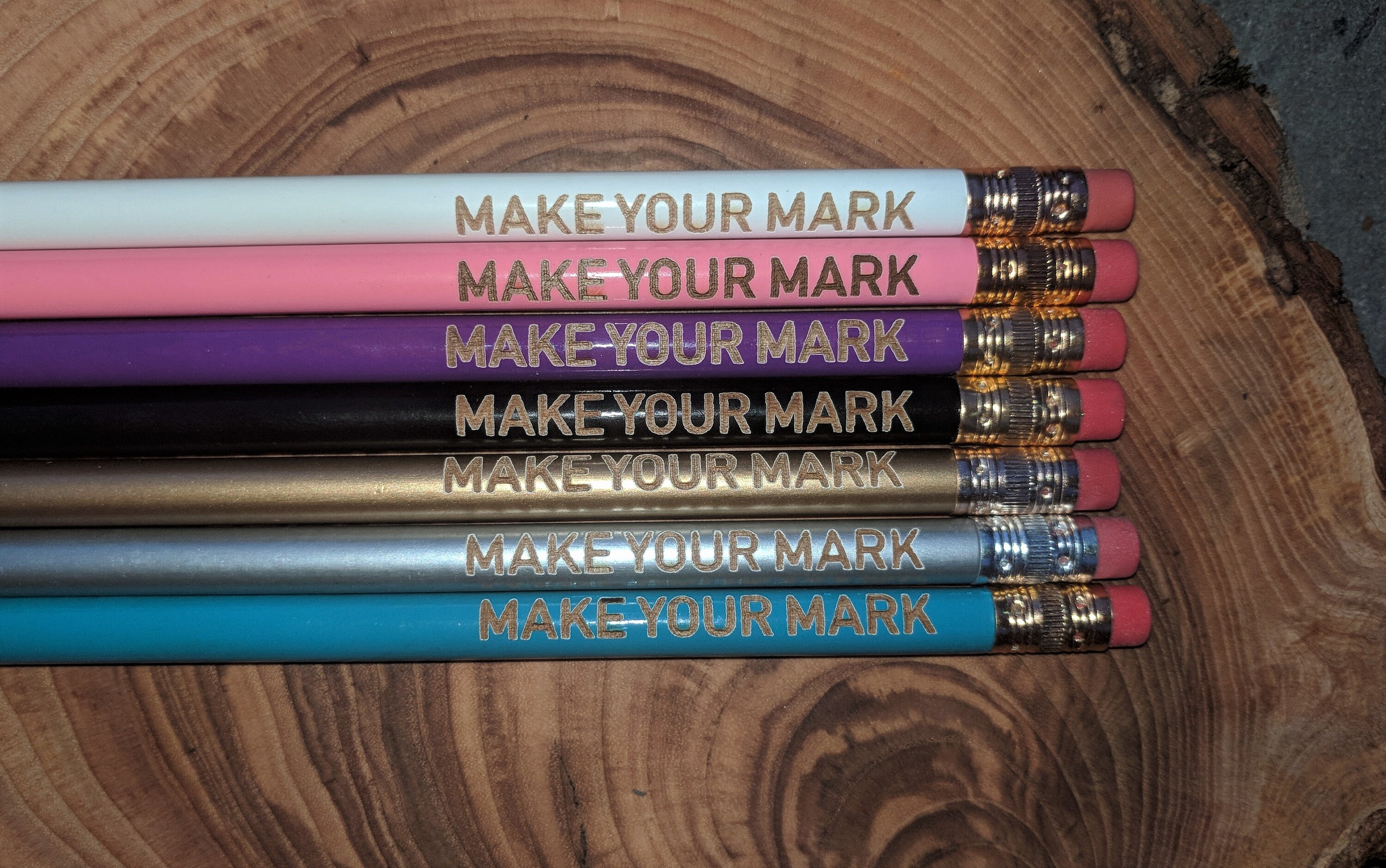 MAKE YOUR MARK | Cute Unique Pencil | Motivational Office Supplies ...