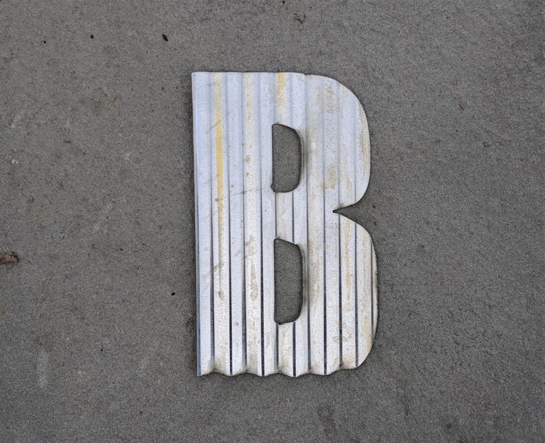 Metal Letter Cut Out 12 Rustic Metal Home Decor Sign - Etsy