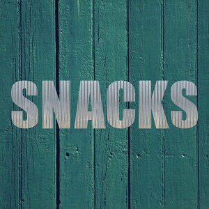 SNACKS Metal Letters Corrugated Galvanized Metal Word Business Sign ...