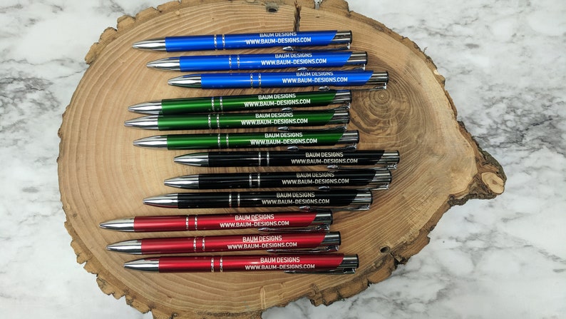 Personalized Business Pens Bulk Custom Text Order Marketing | Etsy