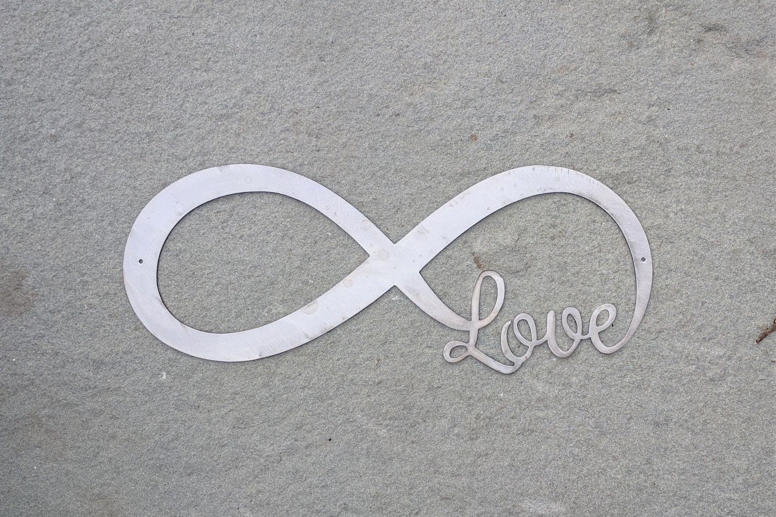 Infinity Love Metal Sign Large Unique Steel Wall Art - Etsy