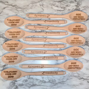 Your Business Logo Custom Personalized Engraved Wood Spoon | Client ...