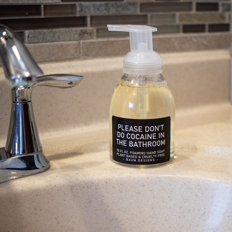 Foaming Hand Soap Funny Bathroom Decor | Nice Butt Don't Be Nasty Wash ...