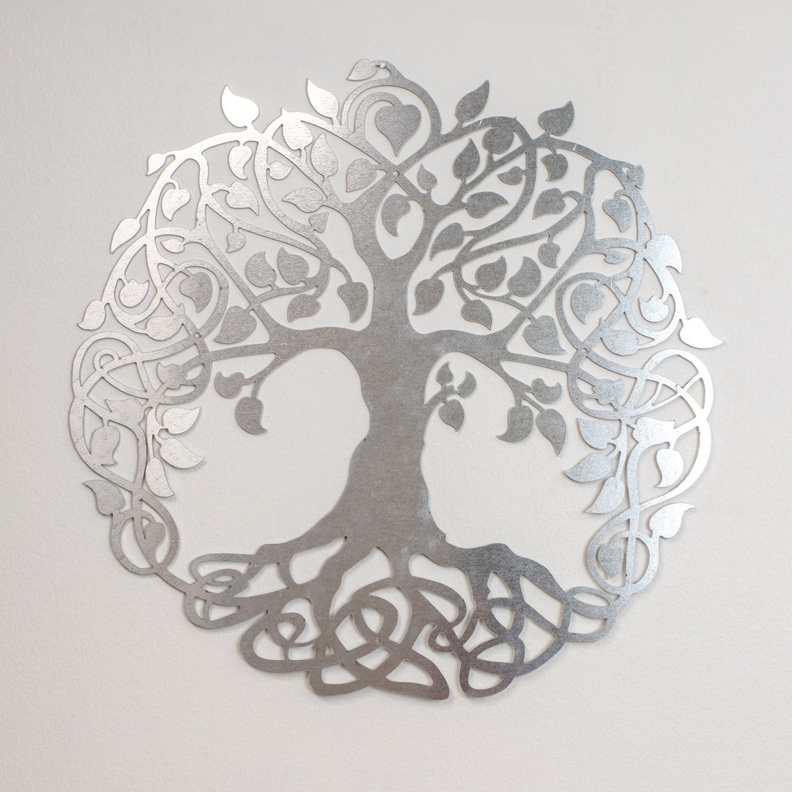 Tree of Life Metal Sign Galvanized | Large Unique Steel Wall Art ...