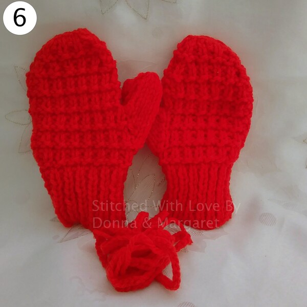 Red Mittens - Etsy UK