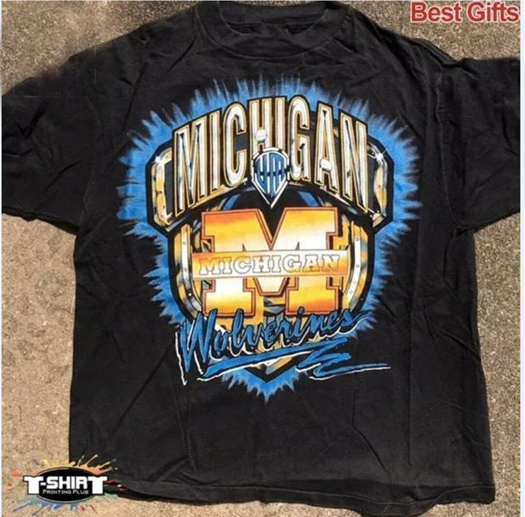 Vintage NCAA Michigan Wolverines Tshirt Michigan Wolverines - Etsy