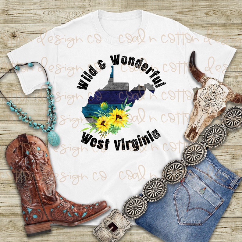 Wild and Wonderful West Virginia Wood Sunflower Watercolor - Etsy