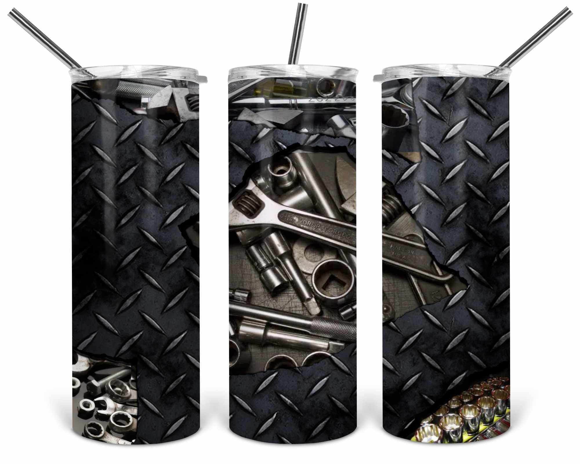 Dark Hatch Metal Grunge Automotive Tools 30oz Skinny Tumbler - Etsy