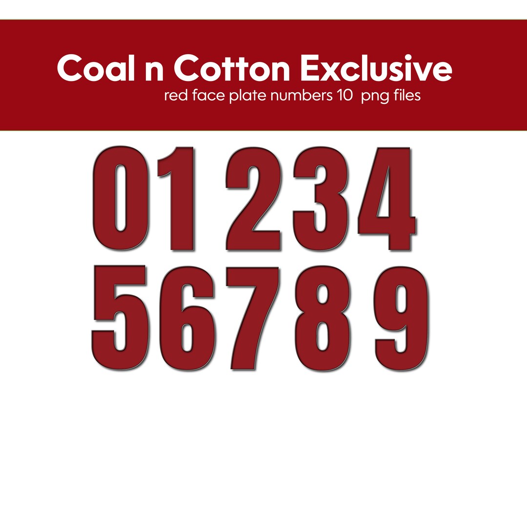 Red Fire Helmet Numbers: Sublimation Clipart (PNG Digital Download) - Etsy