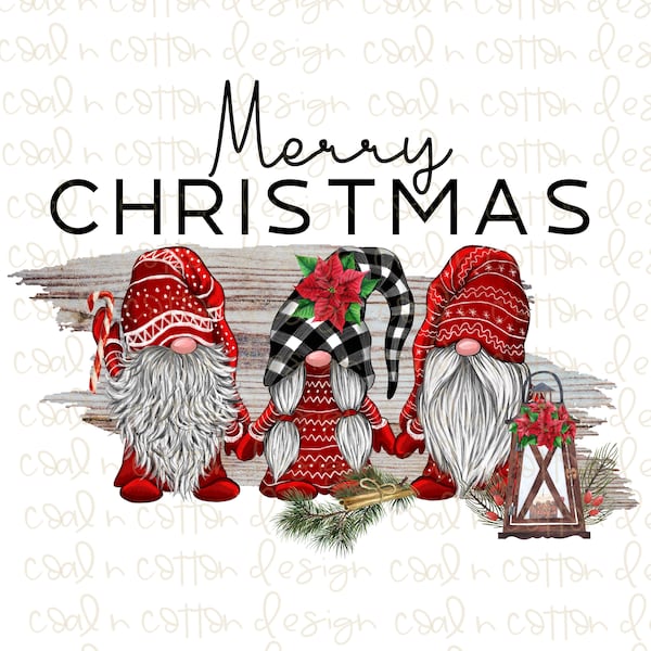 Christmas Gnome Clipart - Etsy