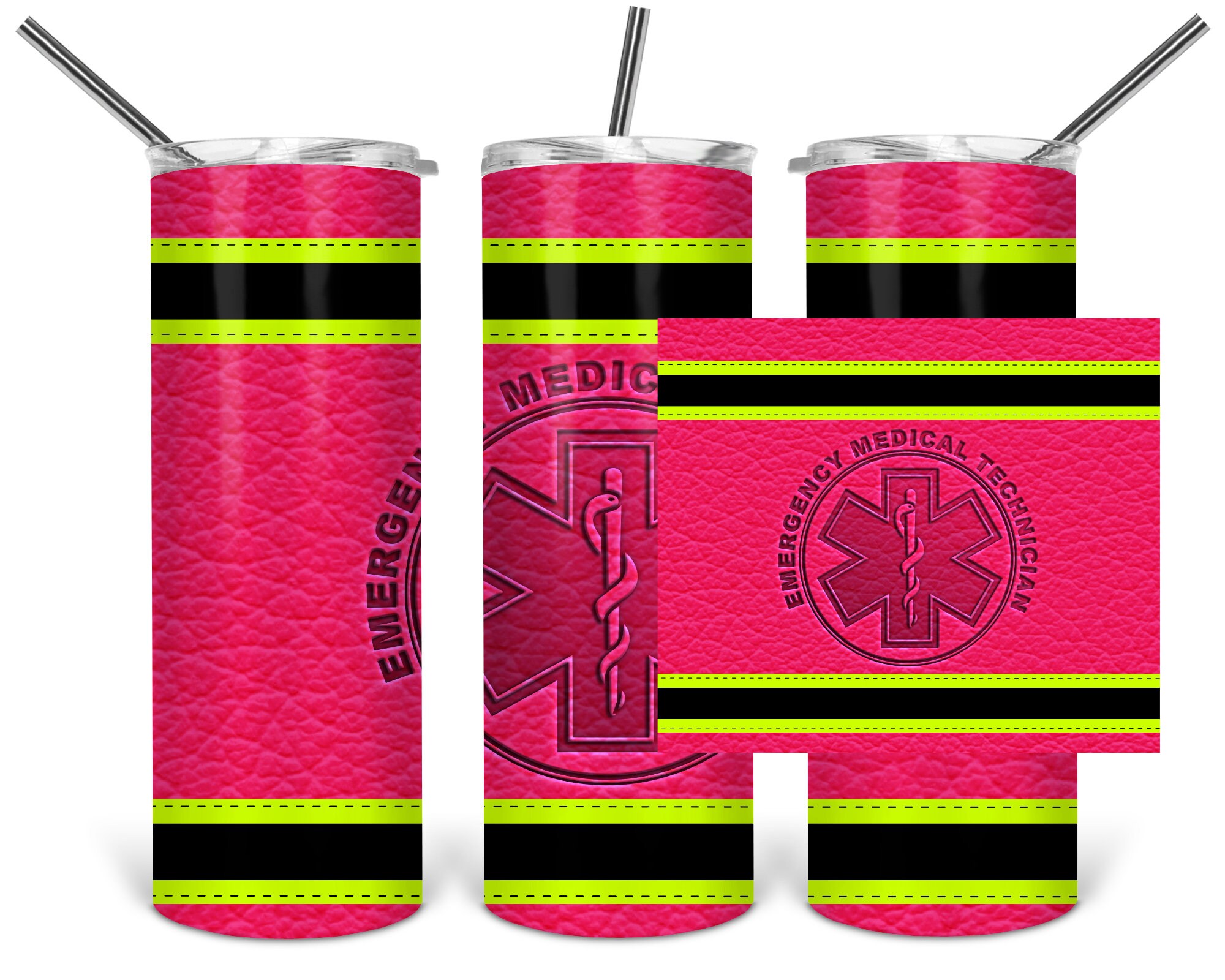 Embossed Dark Pink EMT 20oz Skinny Tumbler Template - Etsy