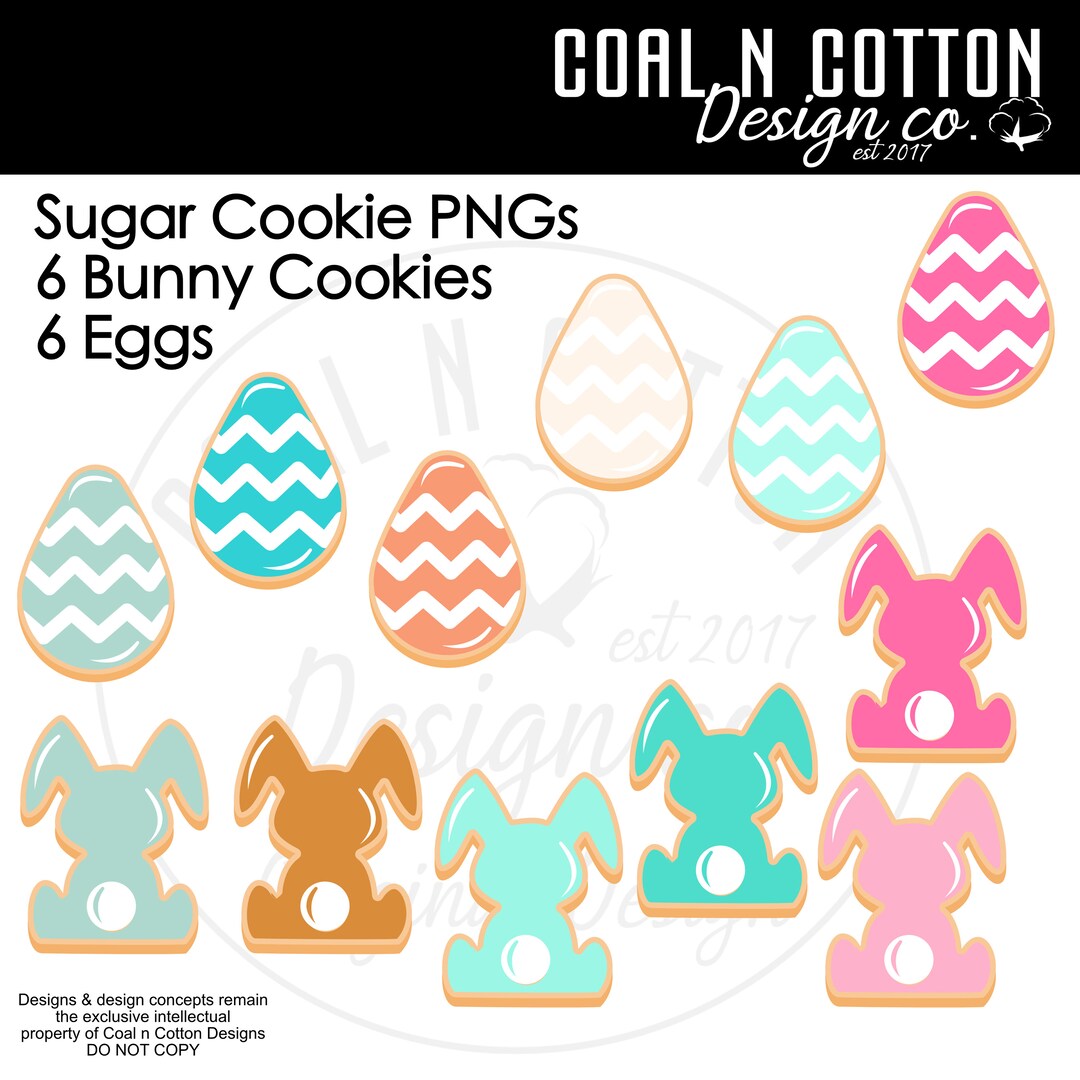 Easter Sugar Cookie Set 2 Clipart - PNG, Sublimation, Waterslide ...