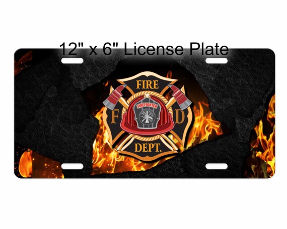 Black Leather Grunge Fire License Plate Template Sublimation - Etsy