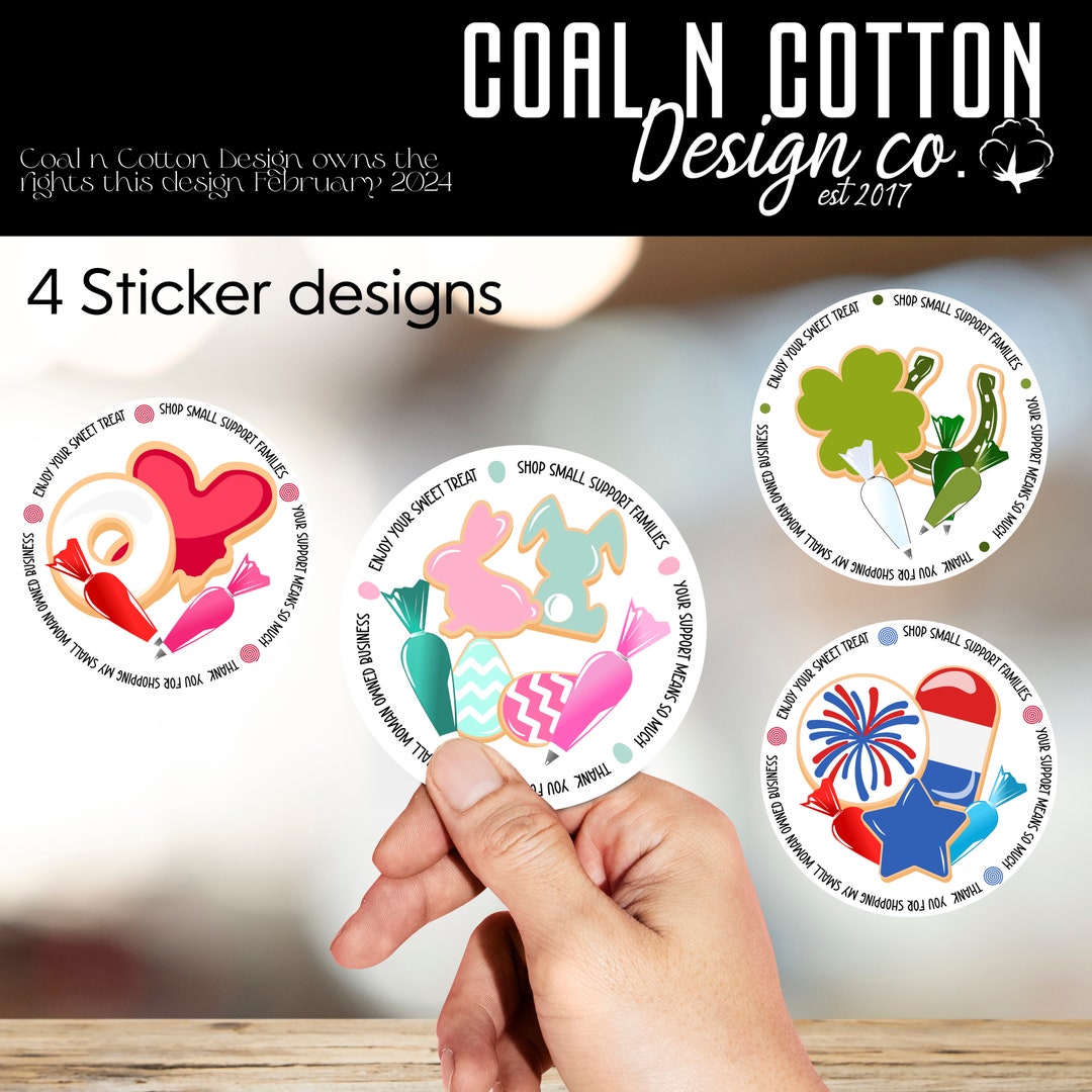 Sugar Cookie Business Sticker Design Clipart - PNG, Sublimation ...