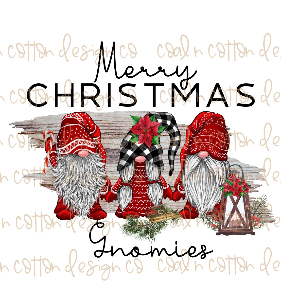 Merry Christmas Gnomies Sublimation Waterslide Digital | Etsy