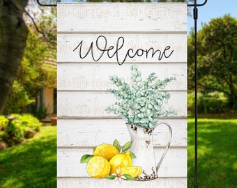 Lemon Farmhouse Truck Welcome Garden Flag Sublimation Digital - Etsy