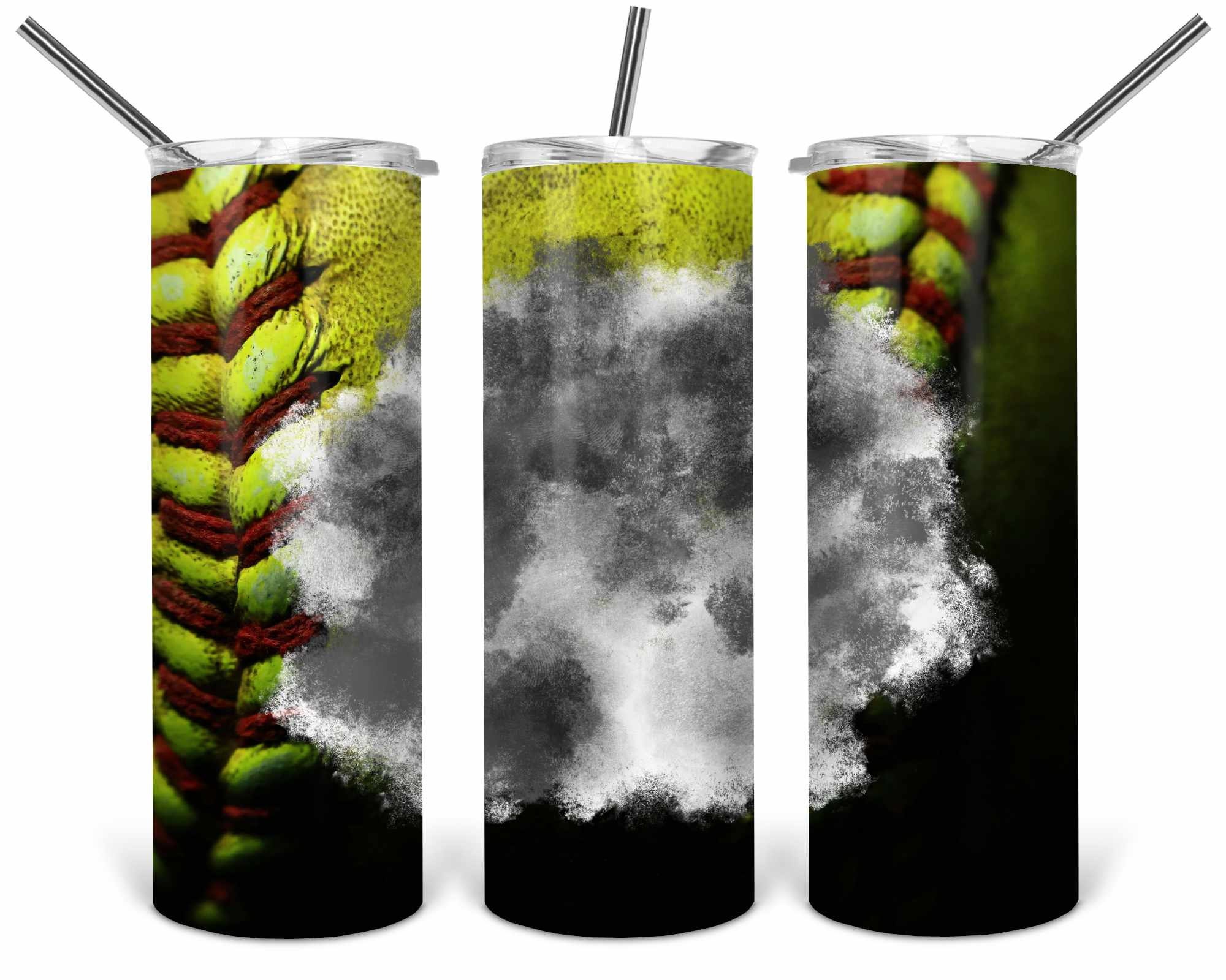 Blank Grunge Softball Tumbler 20oz Skinny Tumbler Template - Etsy