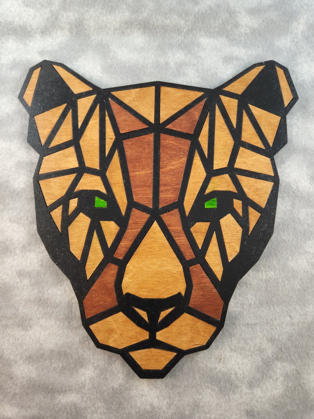 Puma / Panther/ Leopard Geometric Face - Etsy