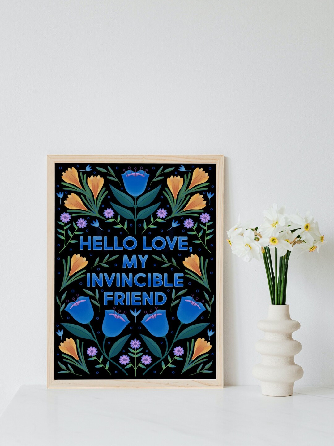 Hello Love My Invincible Friend Ben Howard Lyric Wall Art Print - Etsy UK