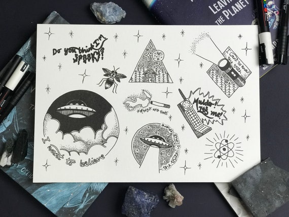 Screenprints Art & Collectibles Prints A4 screenprint Tattoo Flash ...