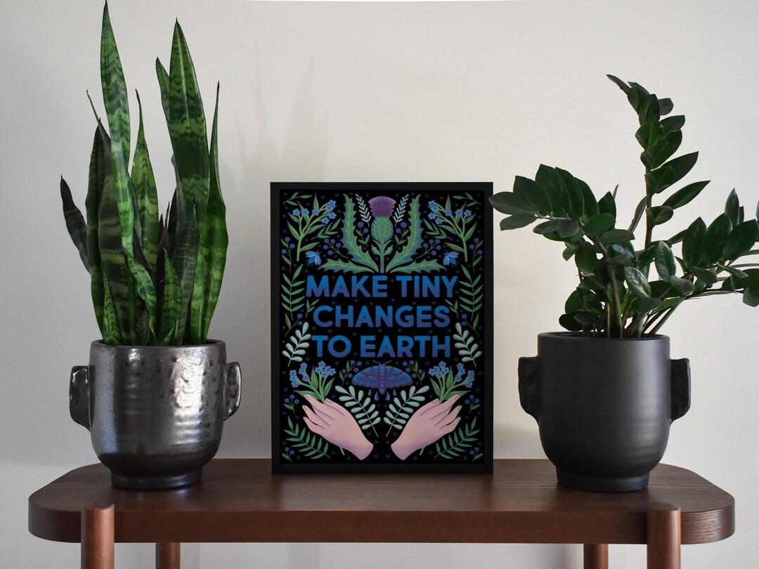 Make Tiny Changes to Earth Frightened Rabbit Lyrics Wall Art Print - Etsy