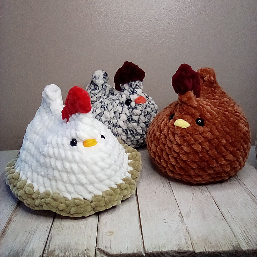 Hattie B. Hen Chicken With Nest Mod Crochet Pattern - Etsy