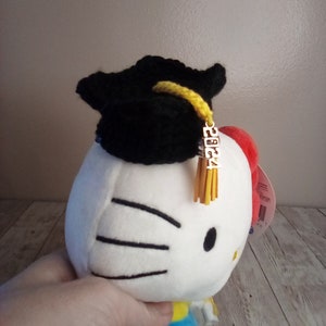 2025 Hello Kitty Graduate With Black Cap and Diploma Plush Crochet ...