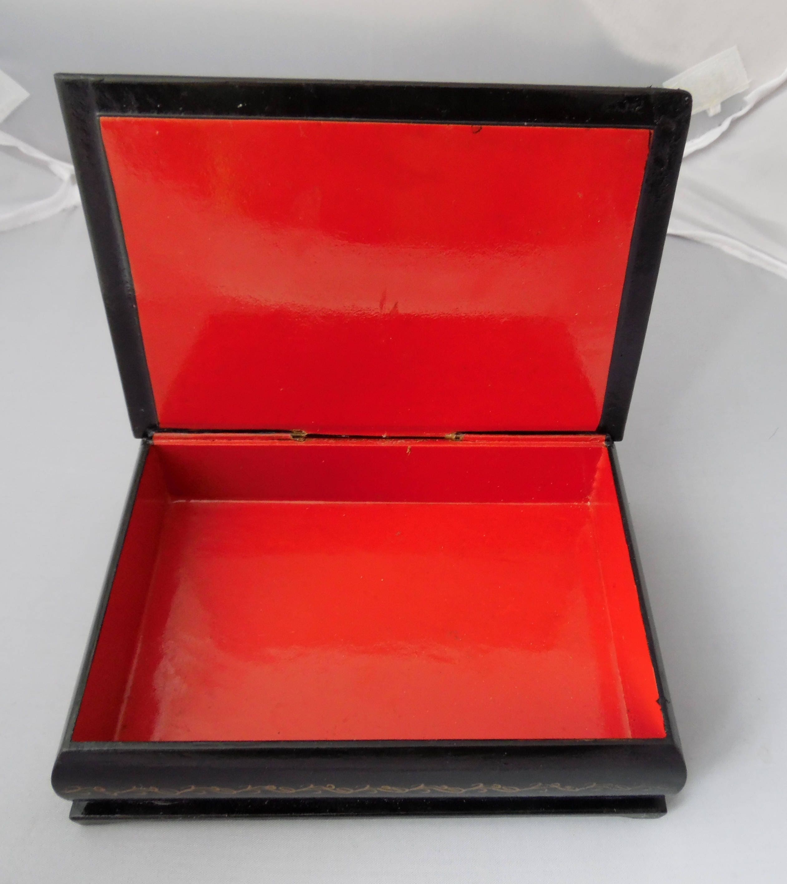 Vintage Casket Papier Mache Lacquer Based on Russian Fairy Tales - Etsy