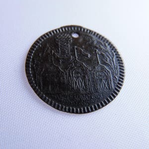 Antique Bronze Interesting Medallion Token - Etsy