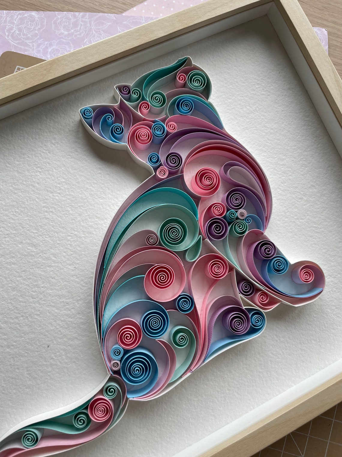 Template To Make CAT Quilling Patterns Paper Craft Etsy