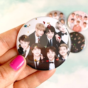BTS Merch Kpop Pins - BTS Pins - Bangtan Boys Kpop Pinback Button Set ...