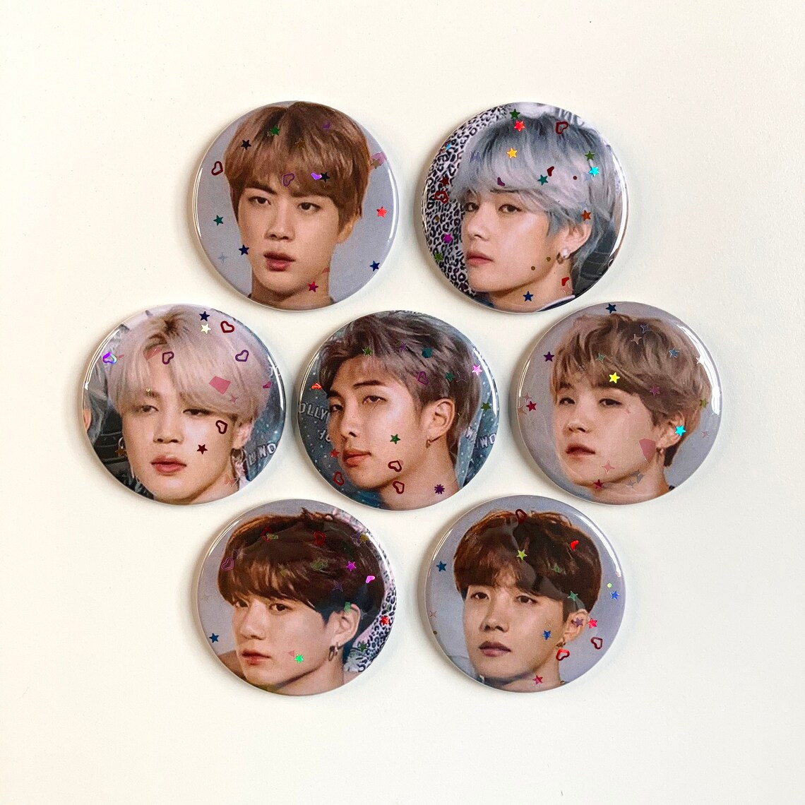 BTS Merch KPop Magnets BTS Refrigerator Magnet Set of 7 | Etsy