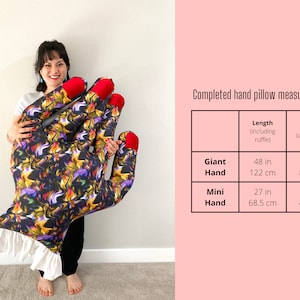 Hand Pillow Sewing Pattern PDF - Throw Pillow PDF Pattern - Digital ...