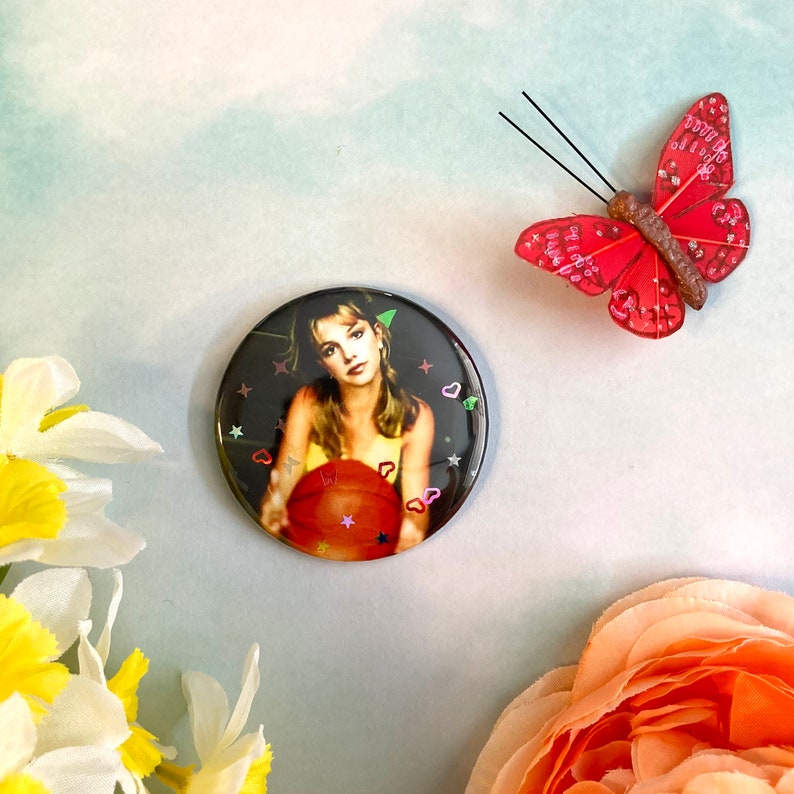 Britney Spears Pin 2.25 Round Positive Pins Free - Etsy