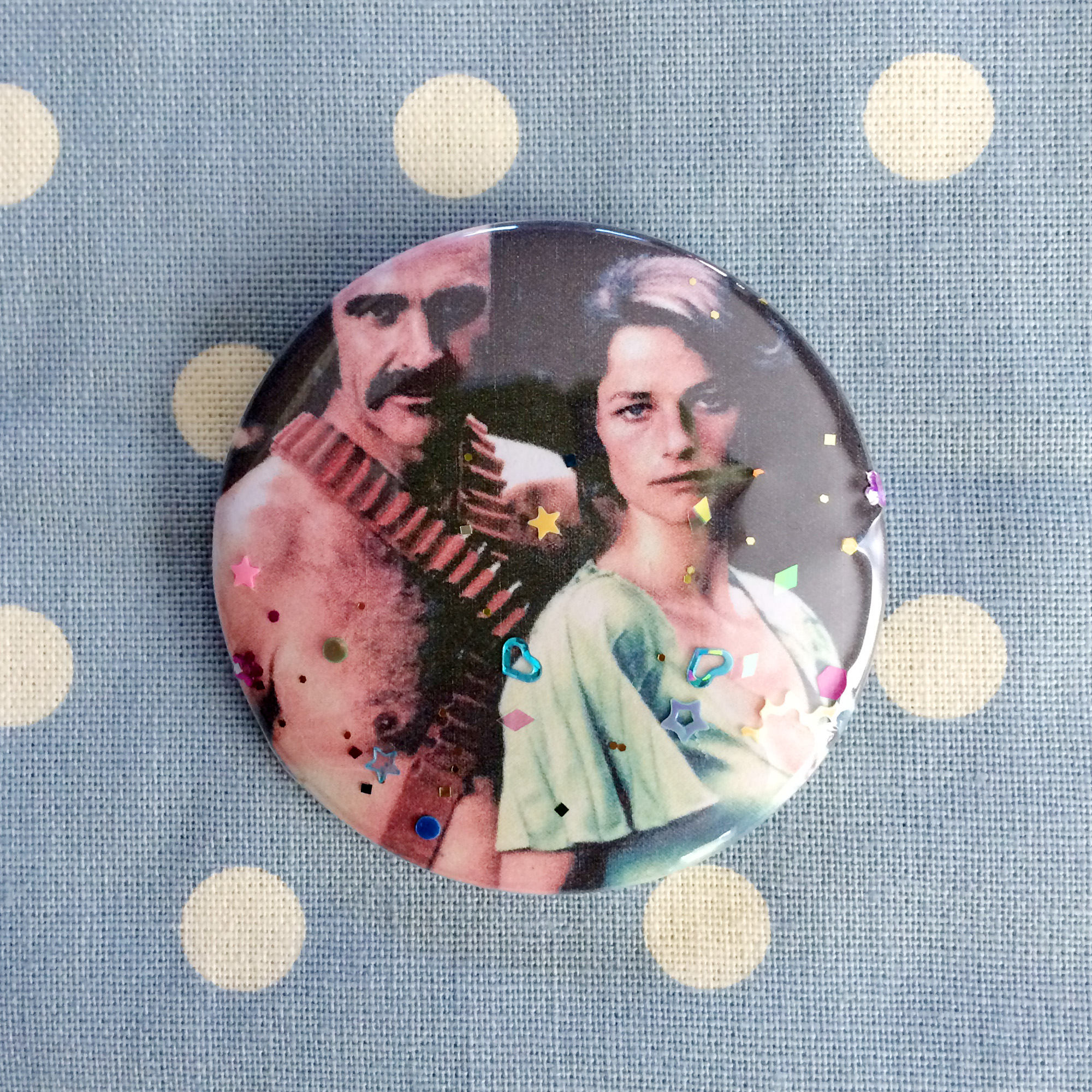 Zed and Consuella Zardoz Glitter Pin Handmade 2.25 - Etsy Finland