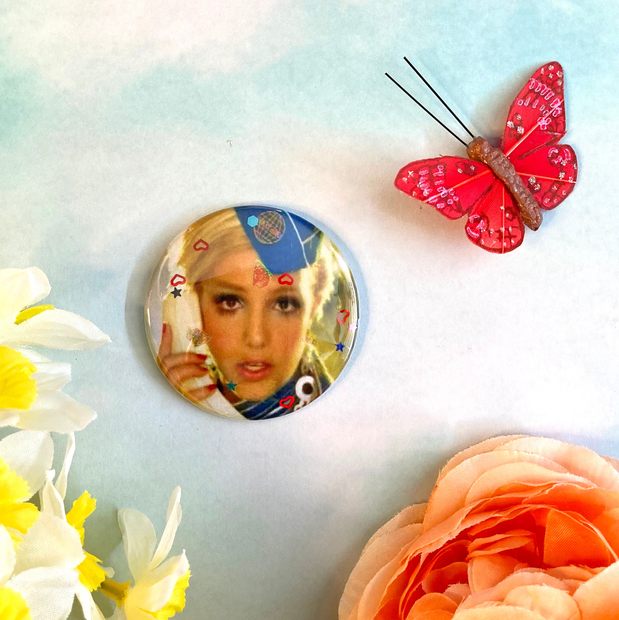 Britney Spears Glitter Button Collection 2.25 Pins | Etsy