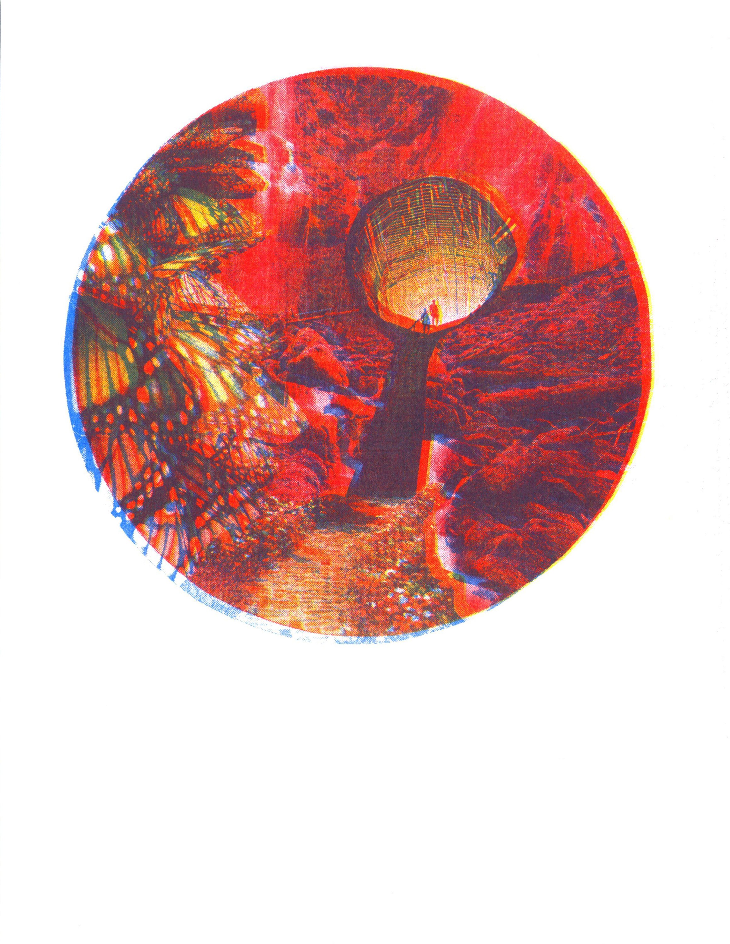 Psychedelic Portal 8.5 X 11 3D Effect Artwork | Etsy