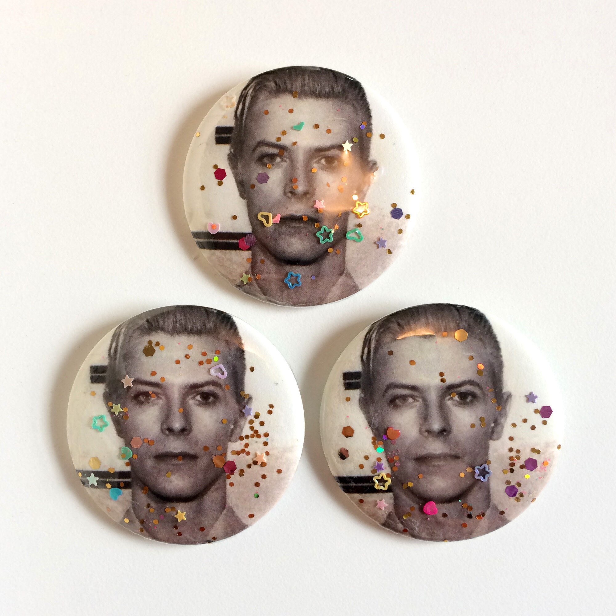 David Bowie Glitter Magnet 2.25 Fridge Magnets David | Etsy